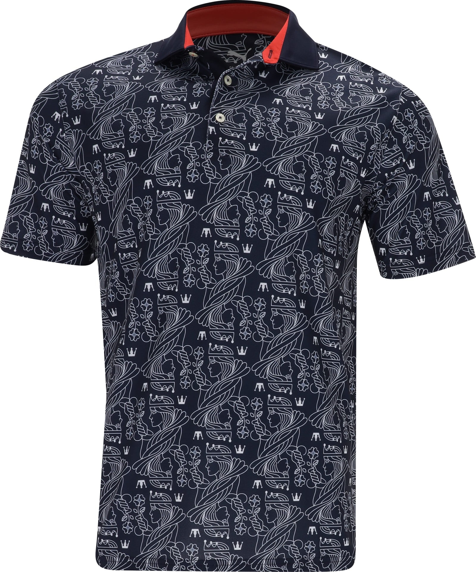 Puma PIQUE Royal Deep Navy/White Glow Shirt Men L - Walmart.com