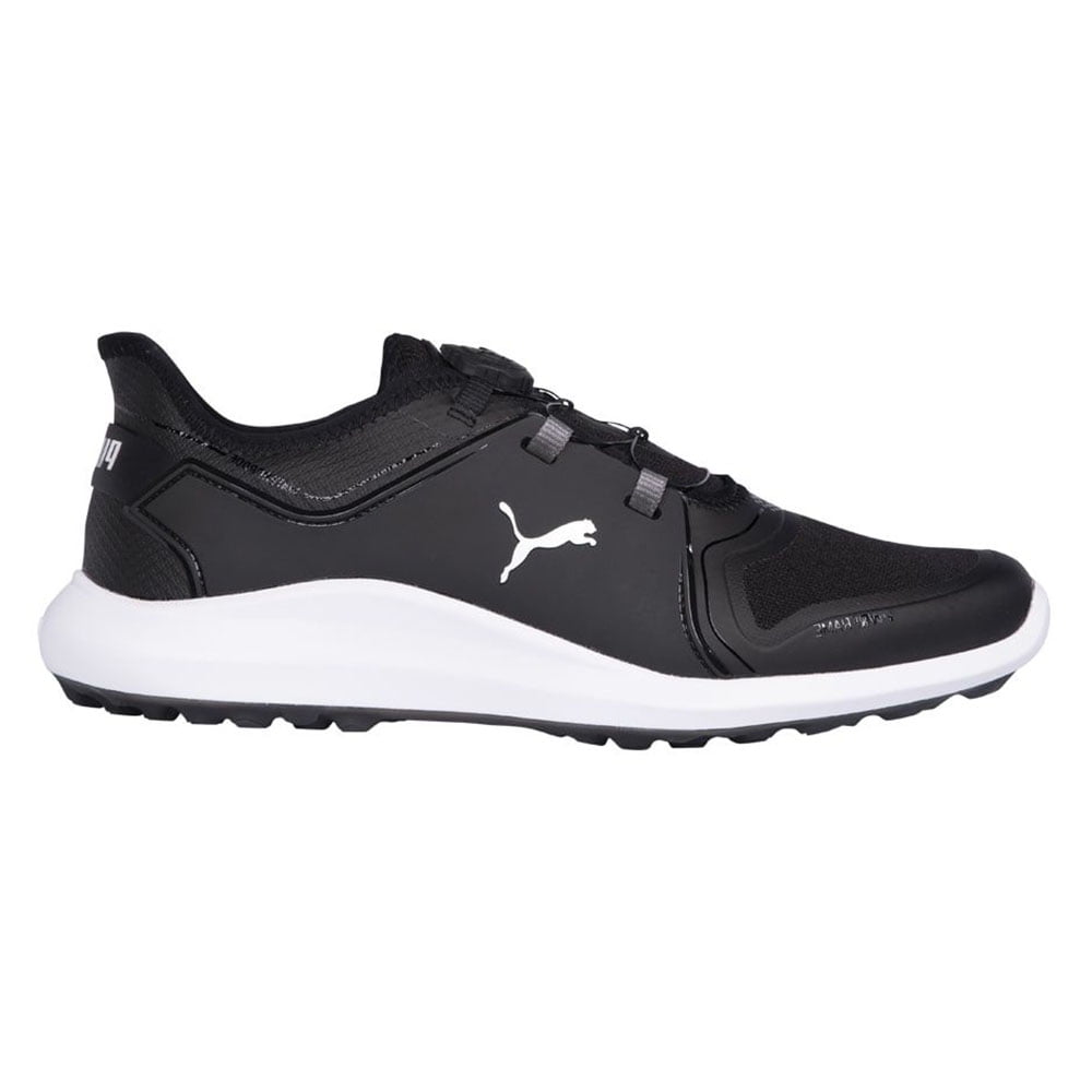 NEW Mens Puma Ignite Fasten8 DISC Golf Shoes Black / Silver / White Sz ...
