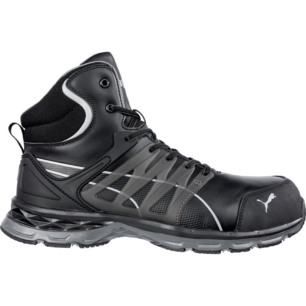 Puma Safety Mens Velocity 2.0 Mid Slip Resistant Work Safety Shoes ...