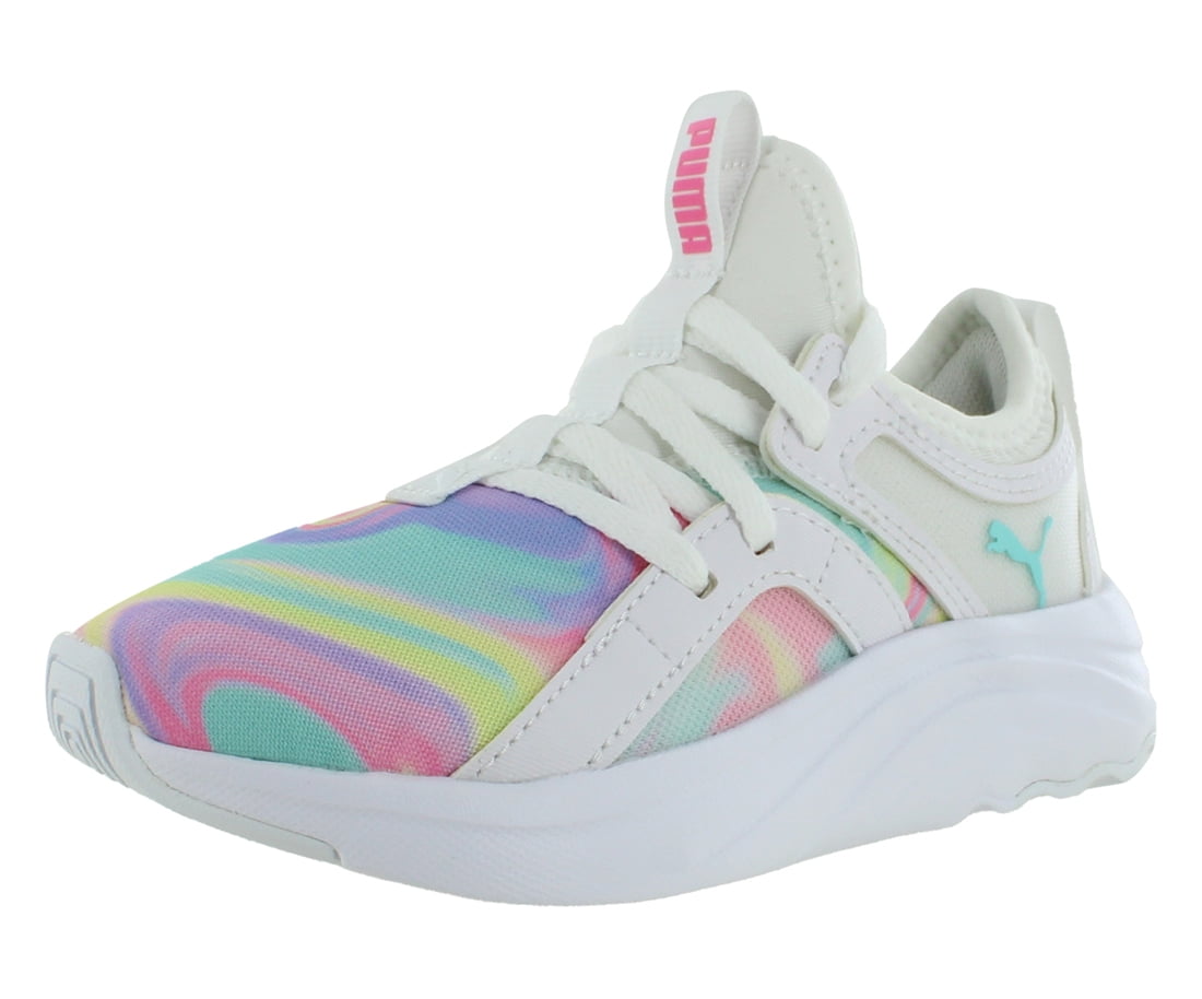 Puma Soft Sophia Swirl AC PS Girls Shoes Size 11.5, Color: White/Island ...