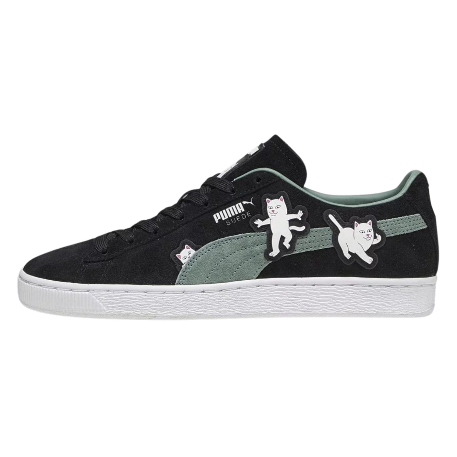 Puma Suede Black Ripndip Mens Style : 393872 - Walmart.com
