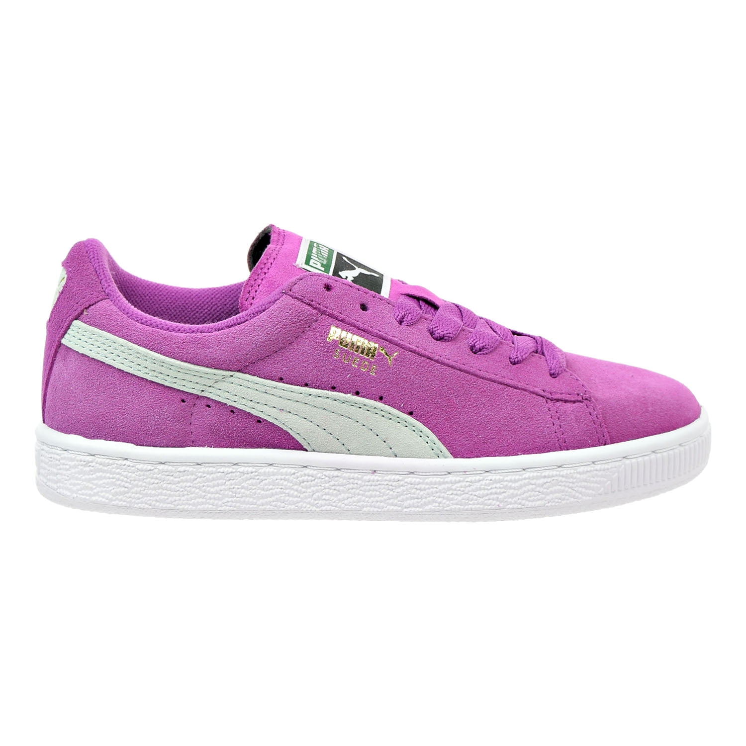 Puma Suede JR Pre School Shoes Vivid Viola/Bay 355110-37 (2.5 M US ...