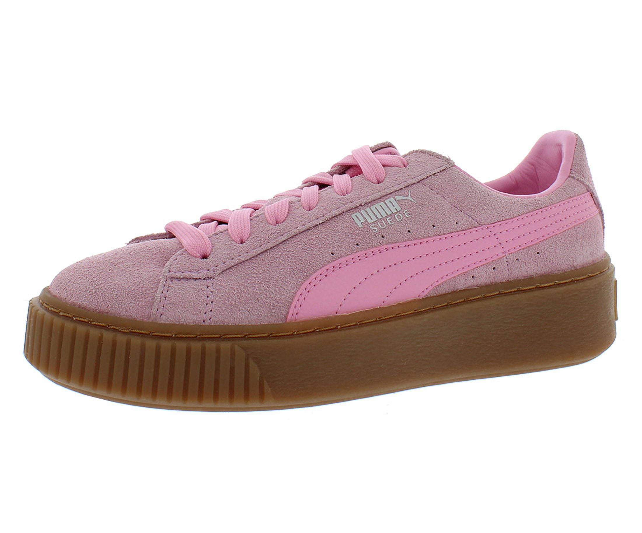 Puma Suede Platform GS Girls Shoes Size 7, Color: Prism Pink - Walmart.com