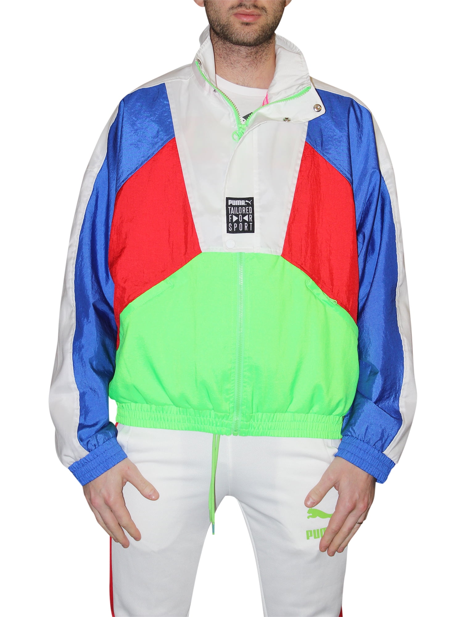 Puma TFS OG Track Jacket Fluo Green 598556-87 Men's Size XL Standard ...