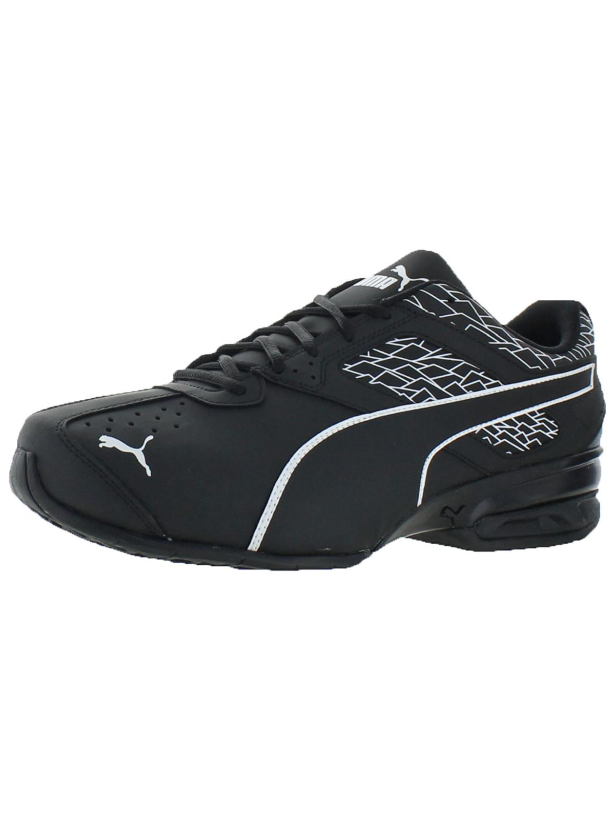 Puma Tazon 6 Wide Fracture FM Men's Faux Suede Trainers Shoes Black ...