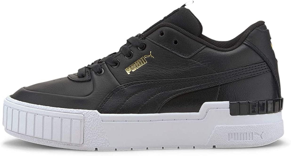 PUMA Women's Cali Sport Sneaker Medium Black/White - Walmart.com