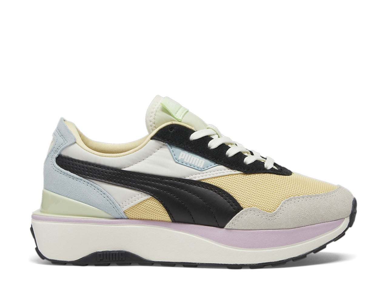 PUMA Womens' Cruise Rider Silk Road Sneakers, Warm White-puma Black ...