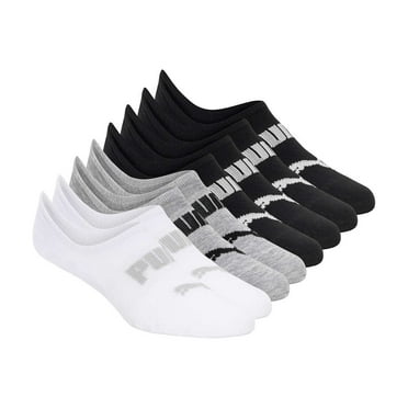 Puma Ladies 10 Pair Cushioned CoolMax No Show Socks (Black) - Walmart.com