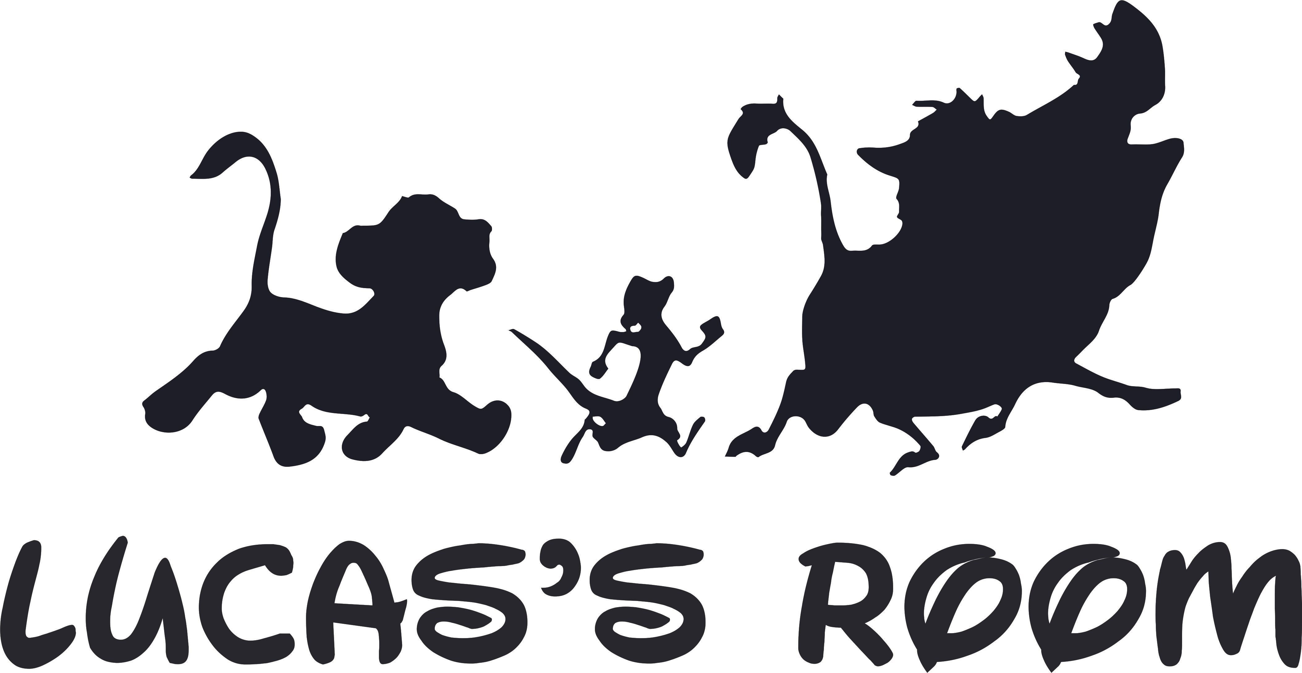 Pumbaa Timon Simba Lion King Character Customized Wall Decal - Custom ...