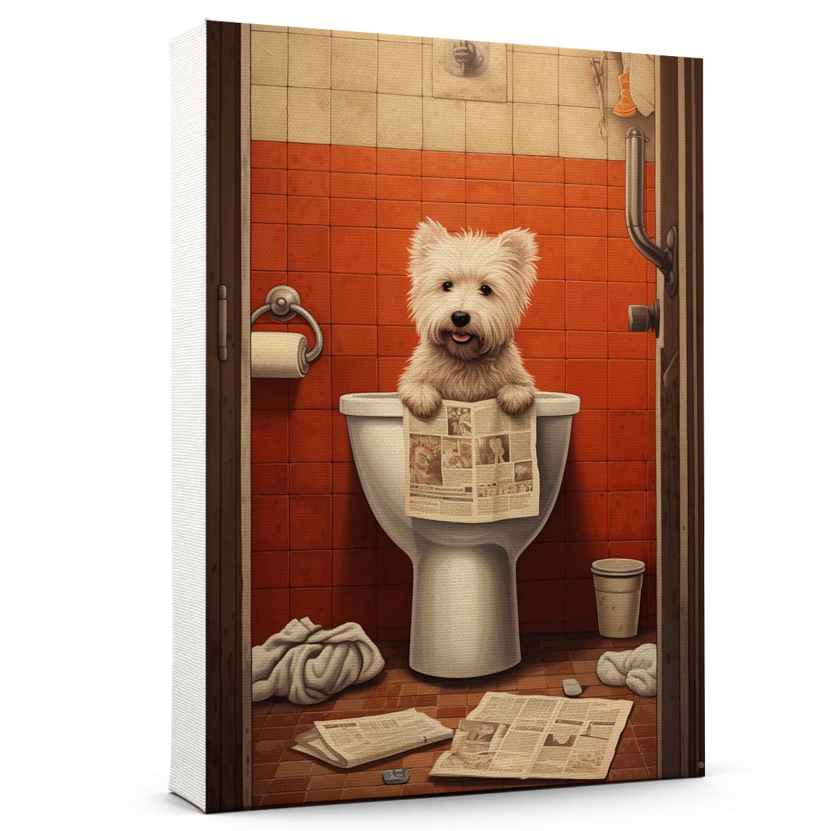 Pumi Dog Canvas Wall Art for Bedroom Living Room Home Decor,Funny Dog ...