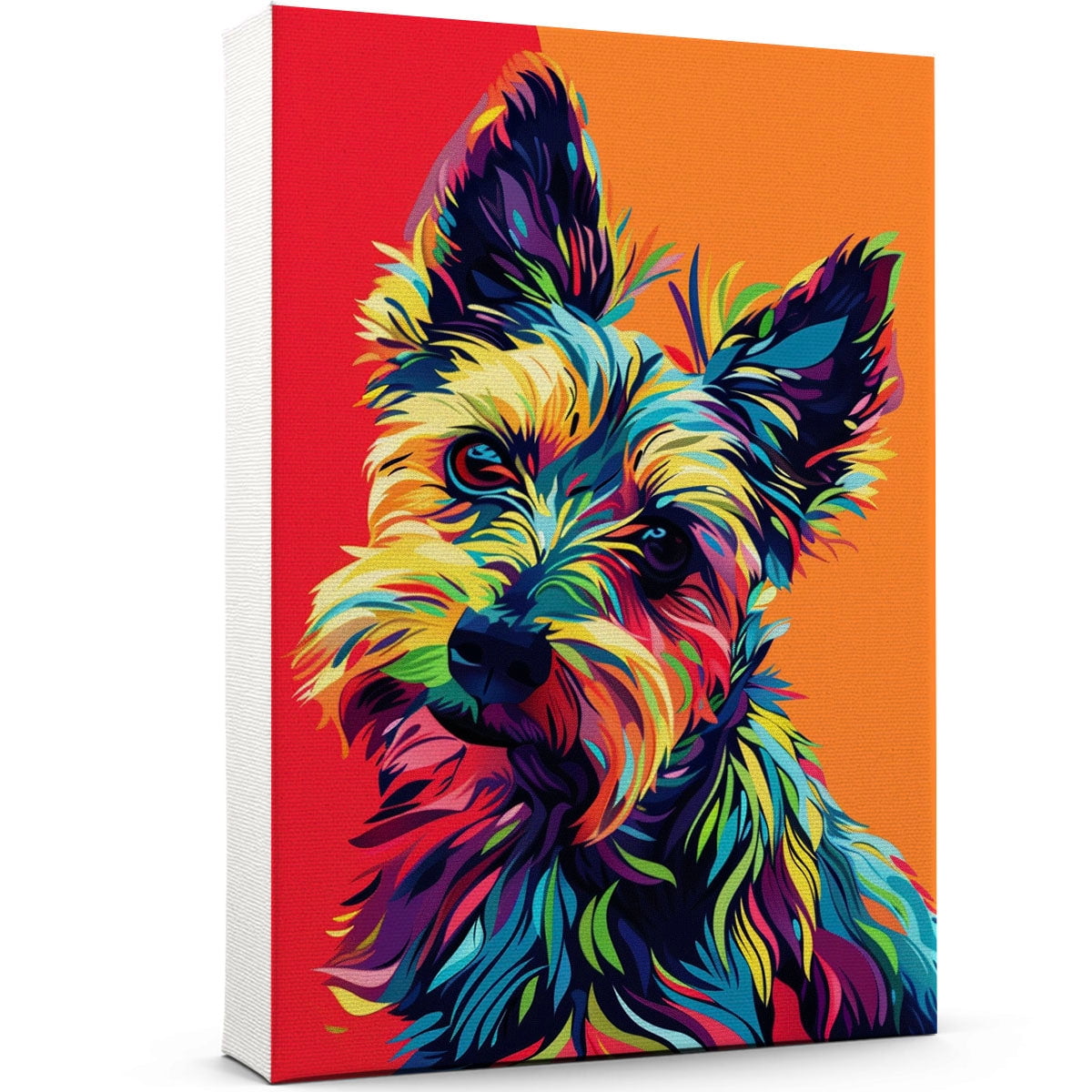Pumi Dog Canvas Wall Art Poster Prints Colorful Pop Animal Art Wall ...