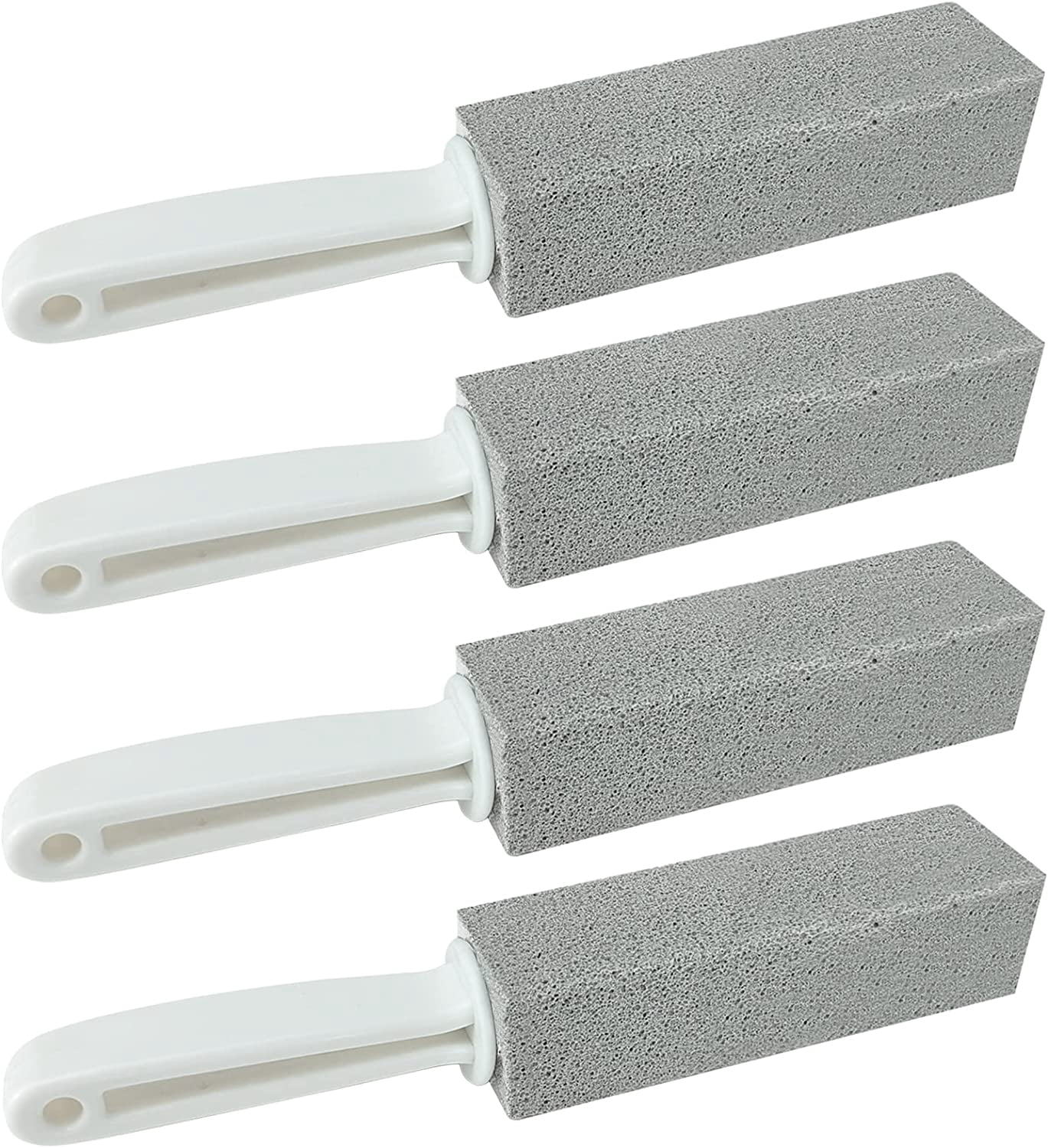 4-Pack Pumice Stone Toilet Bowl Cleaner With Handle - Scouring Stick ...