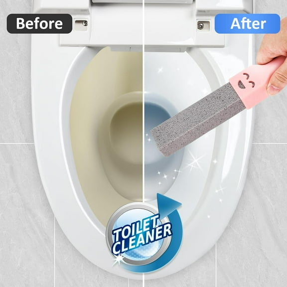 Pumice Stone Toilet Bowl Cleaner with Handle, Pumice Sticks Pumice ...