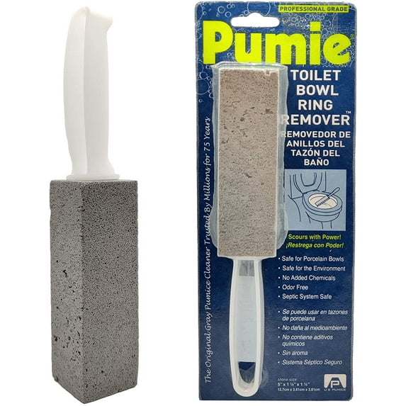 Pumice Stone Toilet Bowl Cleaner (1-Pack) - Heavy Duty Scouring Stick ...