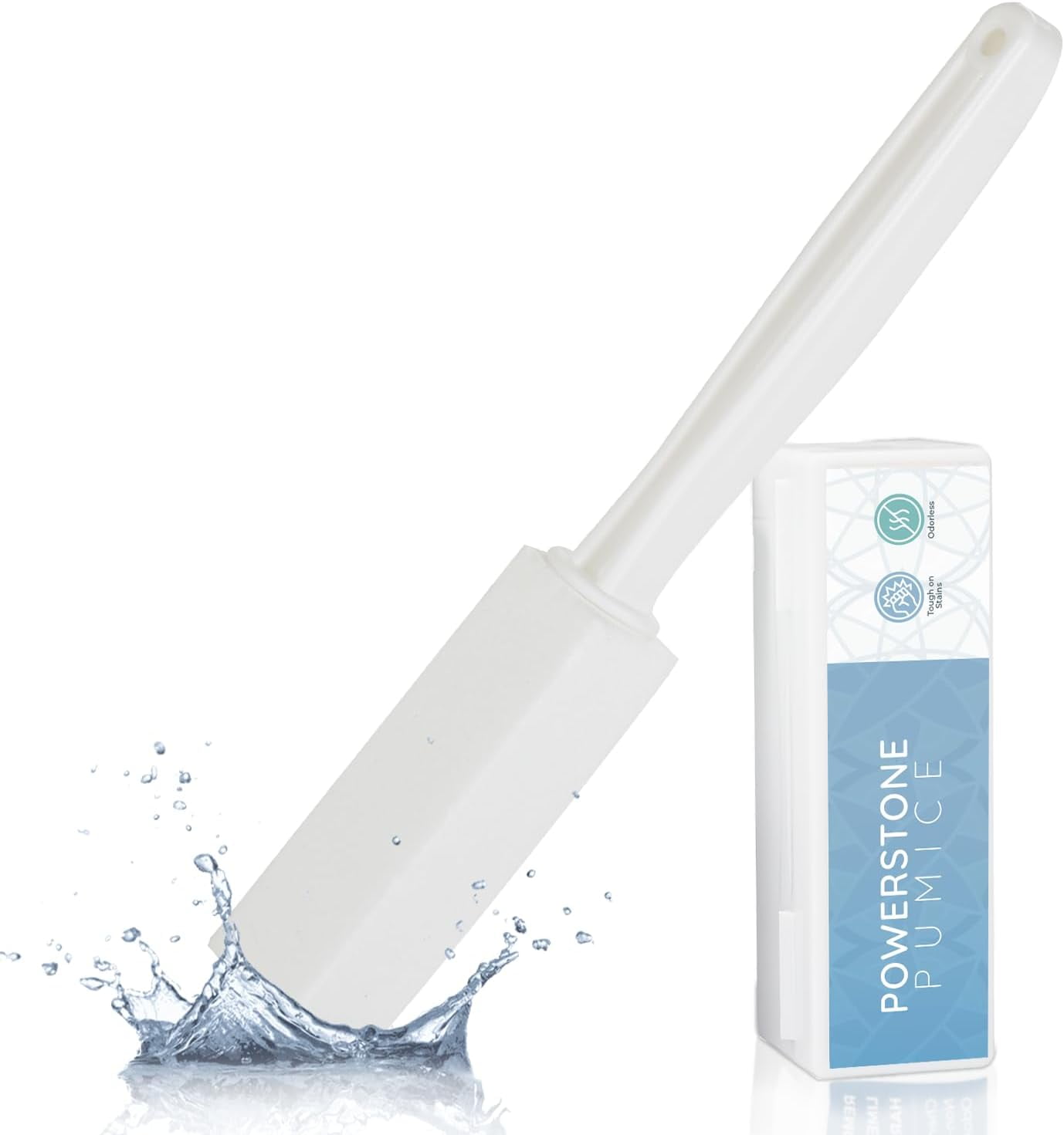 Pumice Stone Toilet Bowl Cleaner with Extra Long Handle - 1 Pack | 3 ...