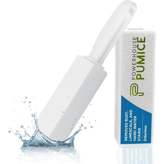 Pumice Stone Toilet Bowl Cleaner with Handle (1-pack) - A Solution for ...