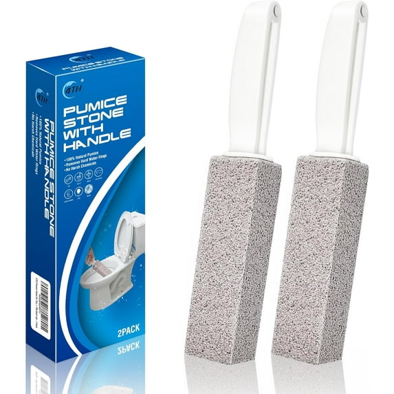 Pumice Stone for Toilet Bowl Cleaning,Pumice Stick with Handle,Cleans ...