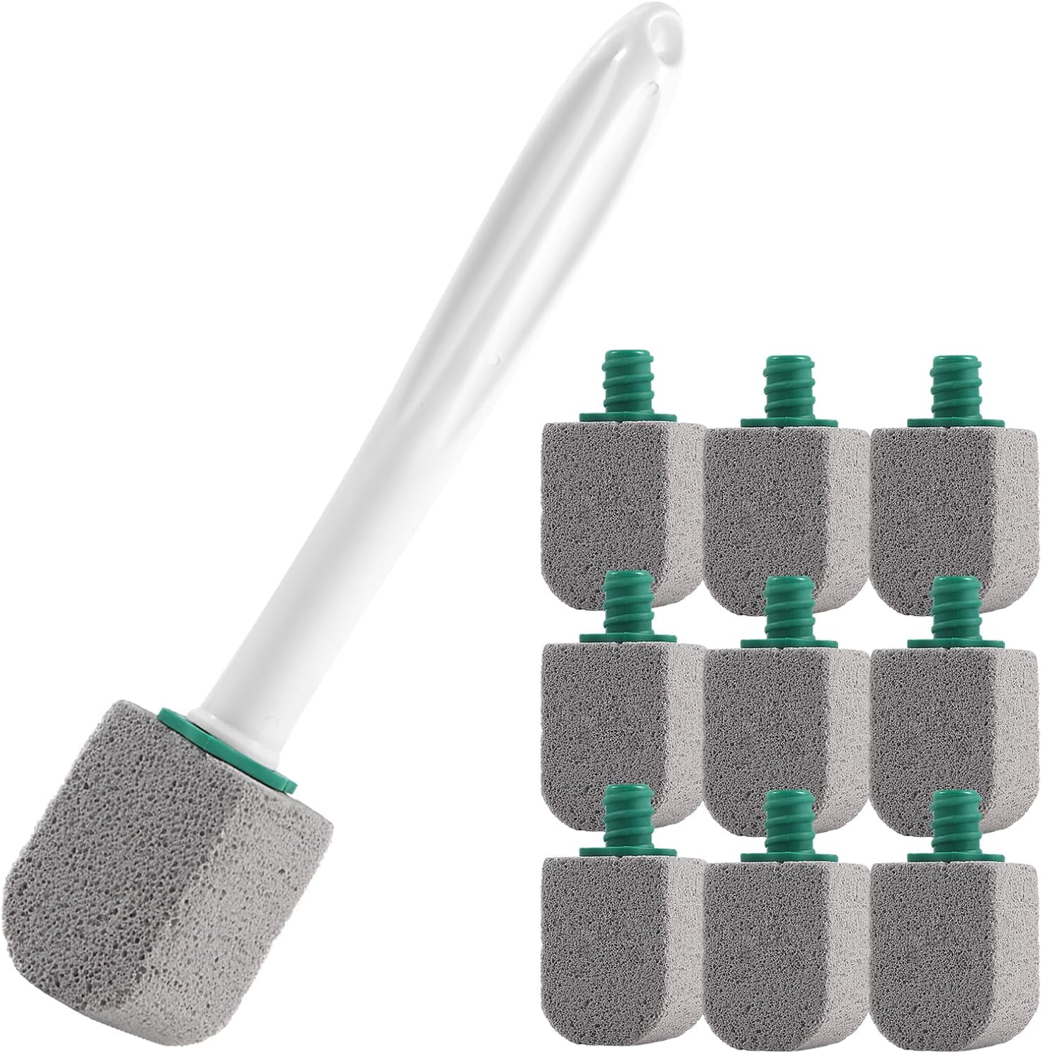 Pumice Stone Toilet Cleaner with Long Handle,Pumice Toilet Scrubber ...