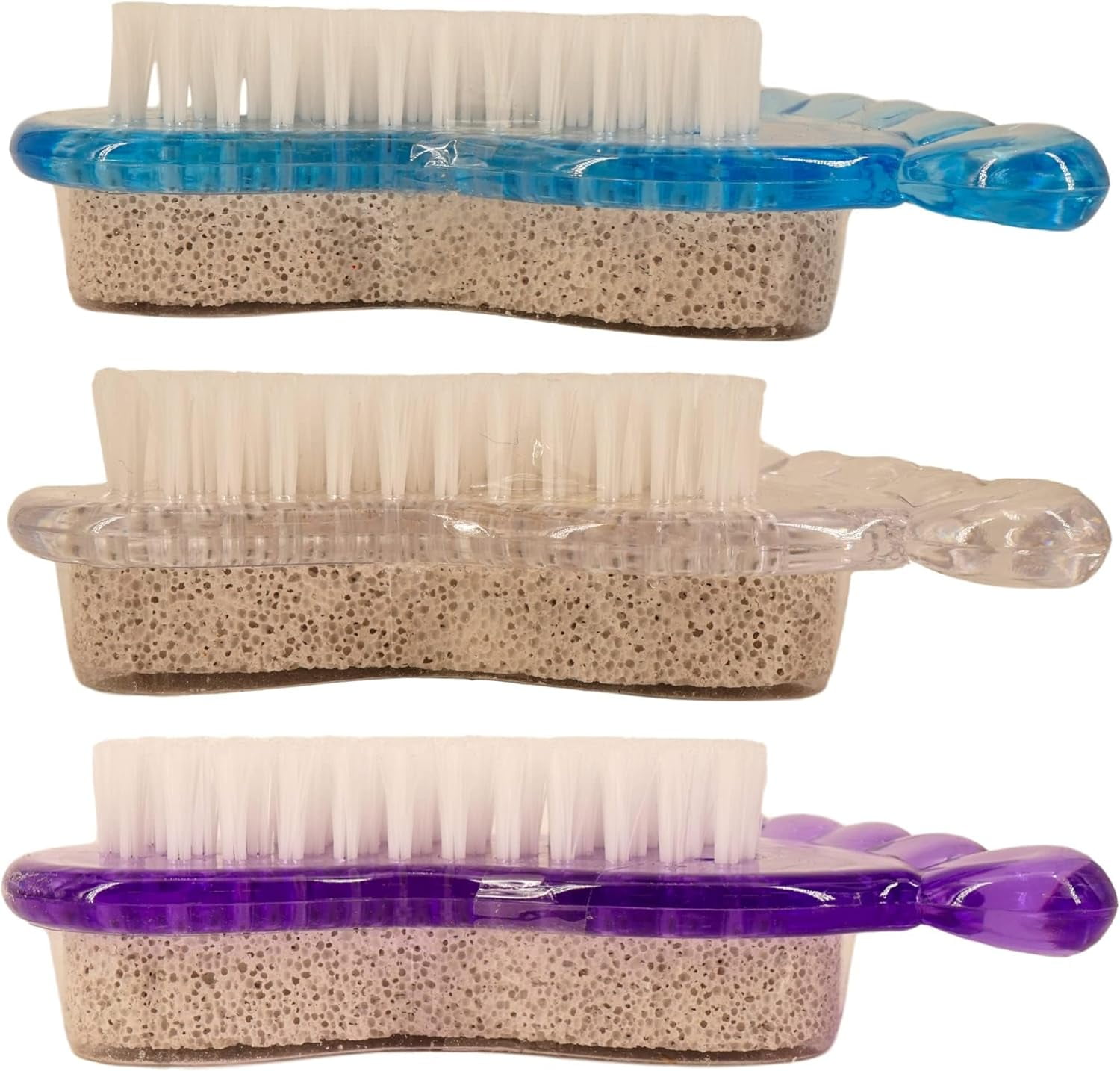 Pumice Stone with Foot (3 Pack, Colors Vary) 2-in-1 Dead Skin Callus ...