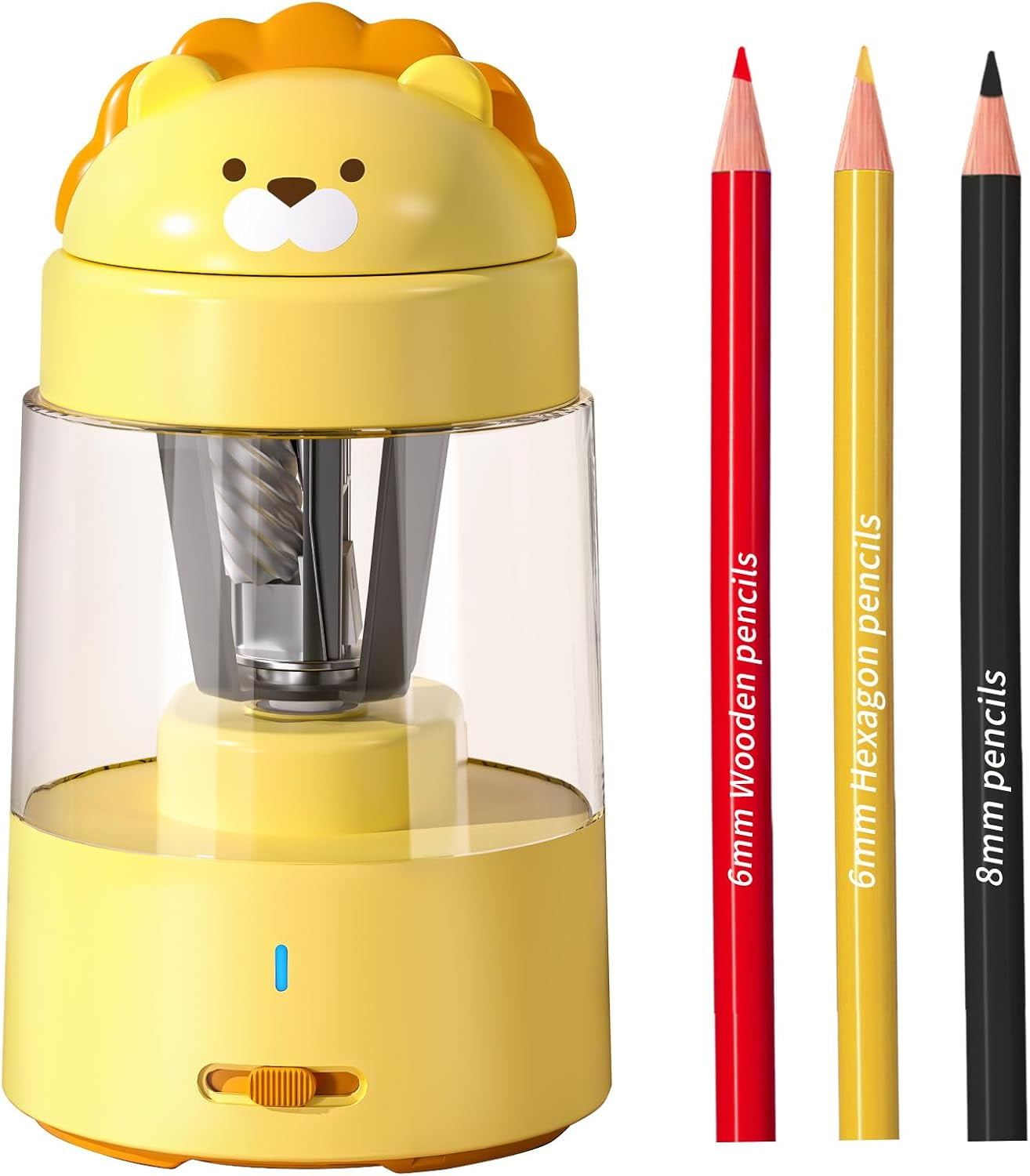 Pumier Automatic Pencil Sharpeners, Lion Pencil Sharpener for Colored ...