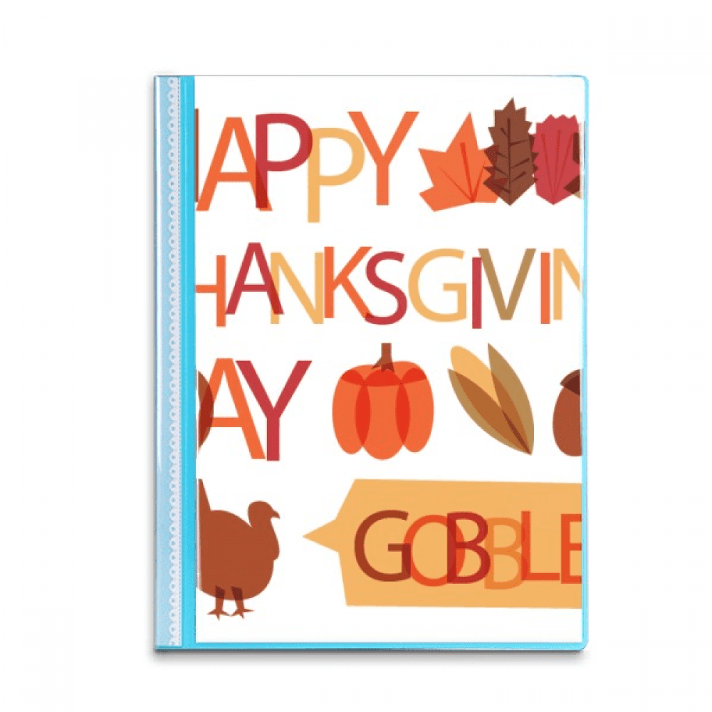 Pumkin Thanksgiving Day Turkey Pattern Book Sheet Protectors Portfolio ...