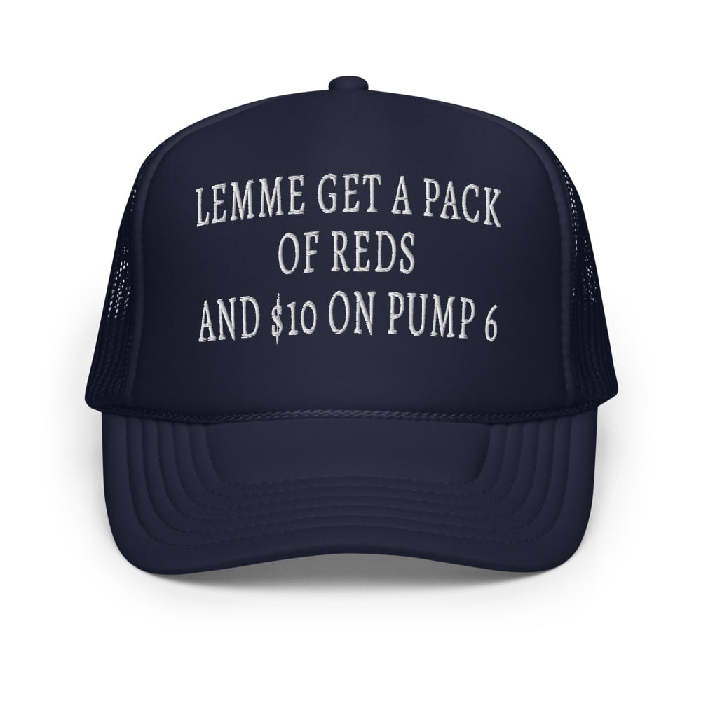 Pump 6 Foam Trucker Hat (Navy) - Walmart.com