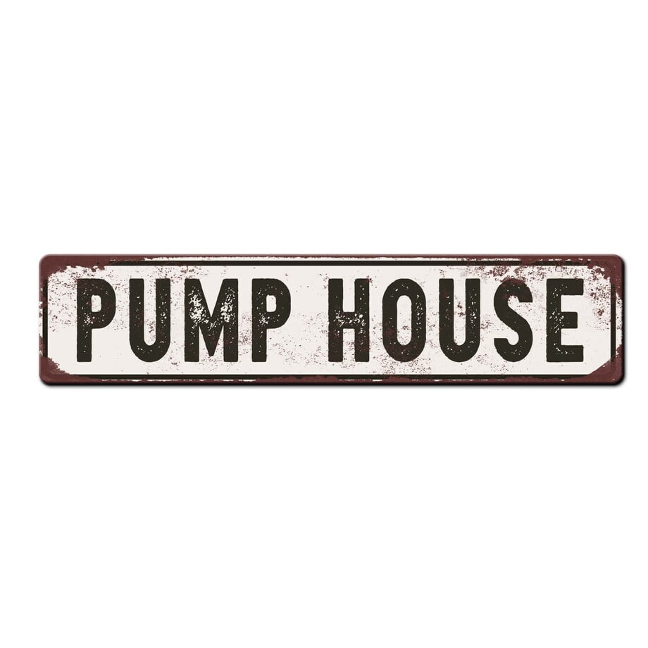 Pump House Metal Sign Homestead Metal Sign Wellhouse Sign Styled Pump ...