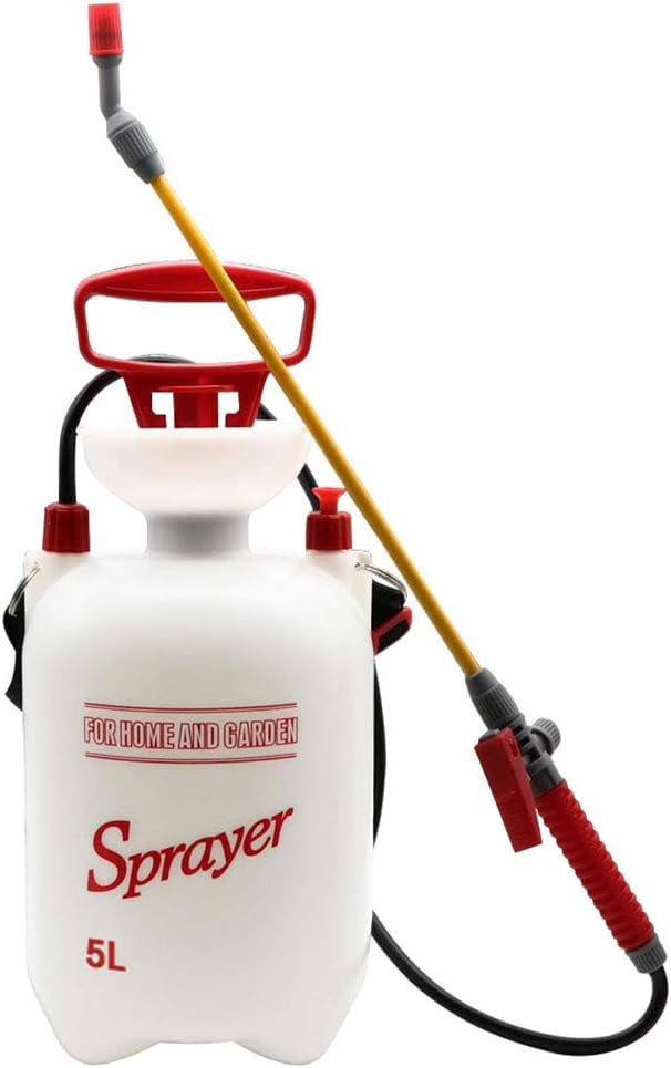 Pump Sprayer 1.3 Gallon with Shoulder Strap Garden and Lawn Pressure ...