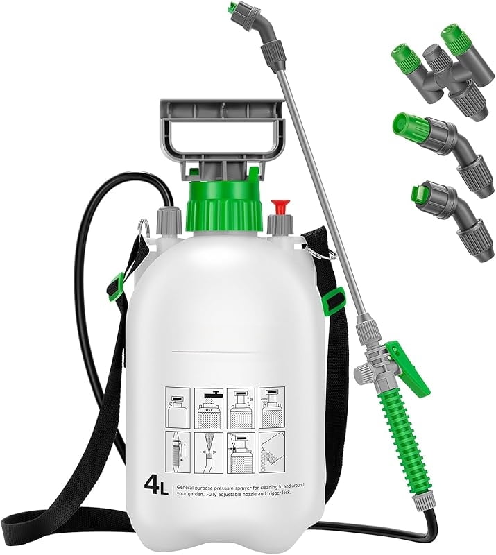 Pump Sprayer 1 Gallon, Portable Water Spray Bottle in Lawn and Garden ...