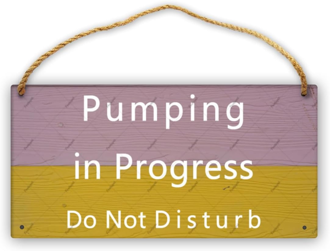 Pumping In Progress Do Not Disturb 12" X 6" Rectangular Farmhouse ...