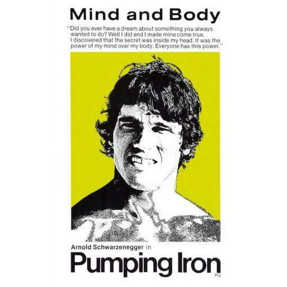 Pumping Iron Poster Schwarzeneggar 27Inx40In for any room 27x40 Square ...