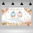 Pumpkin Baby Shower Backdrop Autumn Fall Boy Girl Twins Baby Shower ...