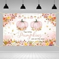 Pumpkin Baby Shower Backdrop for Girls Autumn Fall Twins Baby Shower ...
