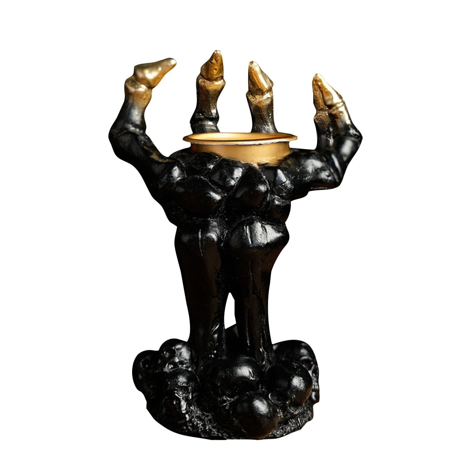 Pumpkin Bonfire Candlesticks - Halloween Candlesticks Cute Statue Sets ...