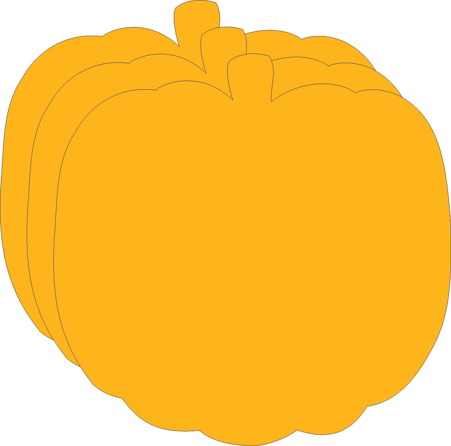 SHAPES ETC. Pumpkin Bright Neon Single Color Large Cut-Outs- 5.5” x 5.5 ...