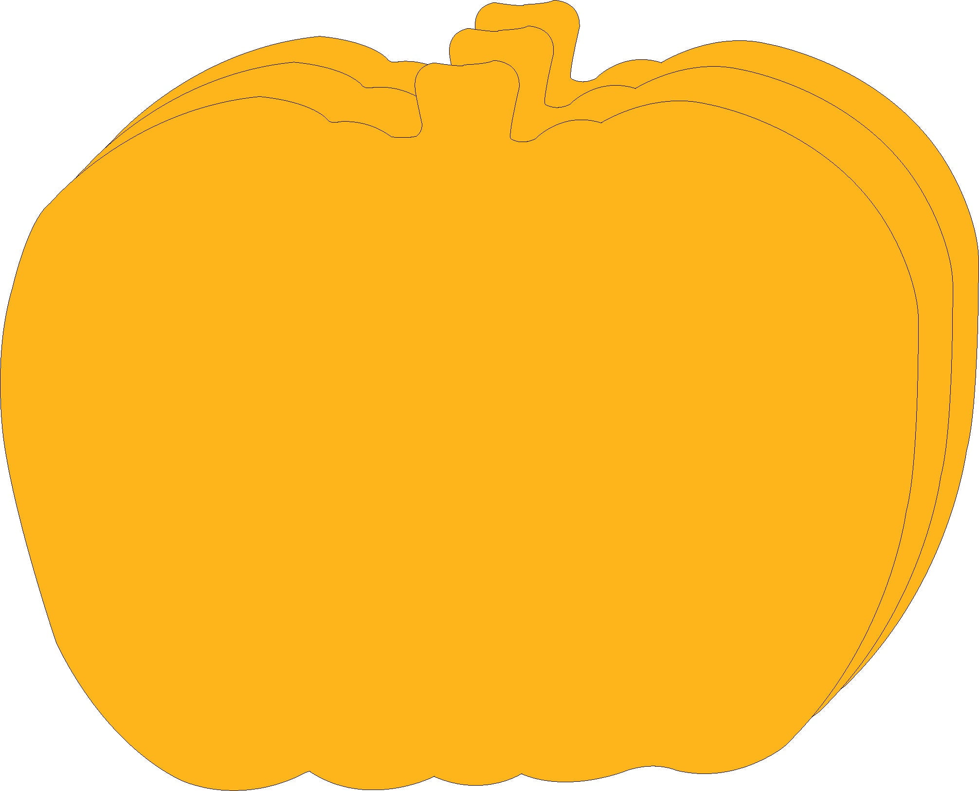 SHAPES ETC. Pumpkin Bright Neon Single Color Super Cut-Outs- 8” x 10 ...