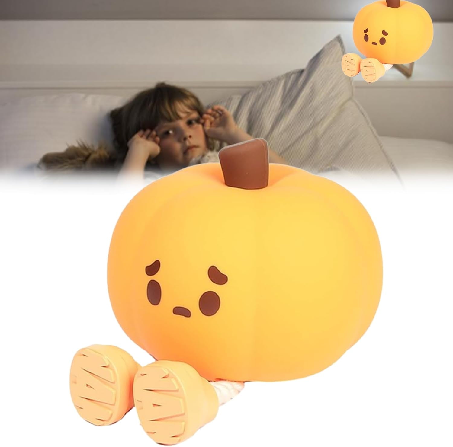 Pumpkin Buddy Light, Mister Pumpkin Lamp, Lighted Pumpkin Buddy, Cute ...