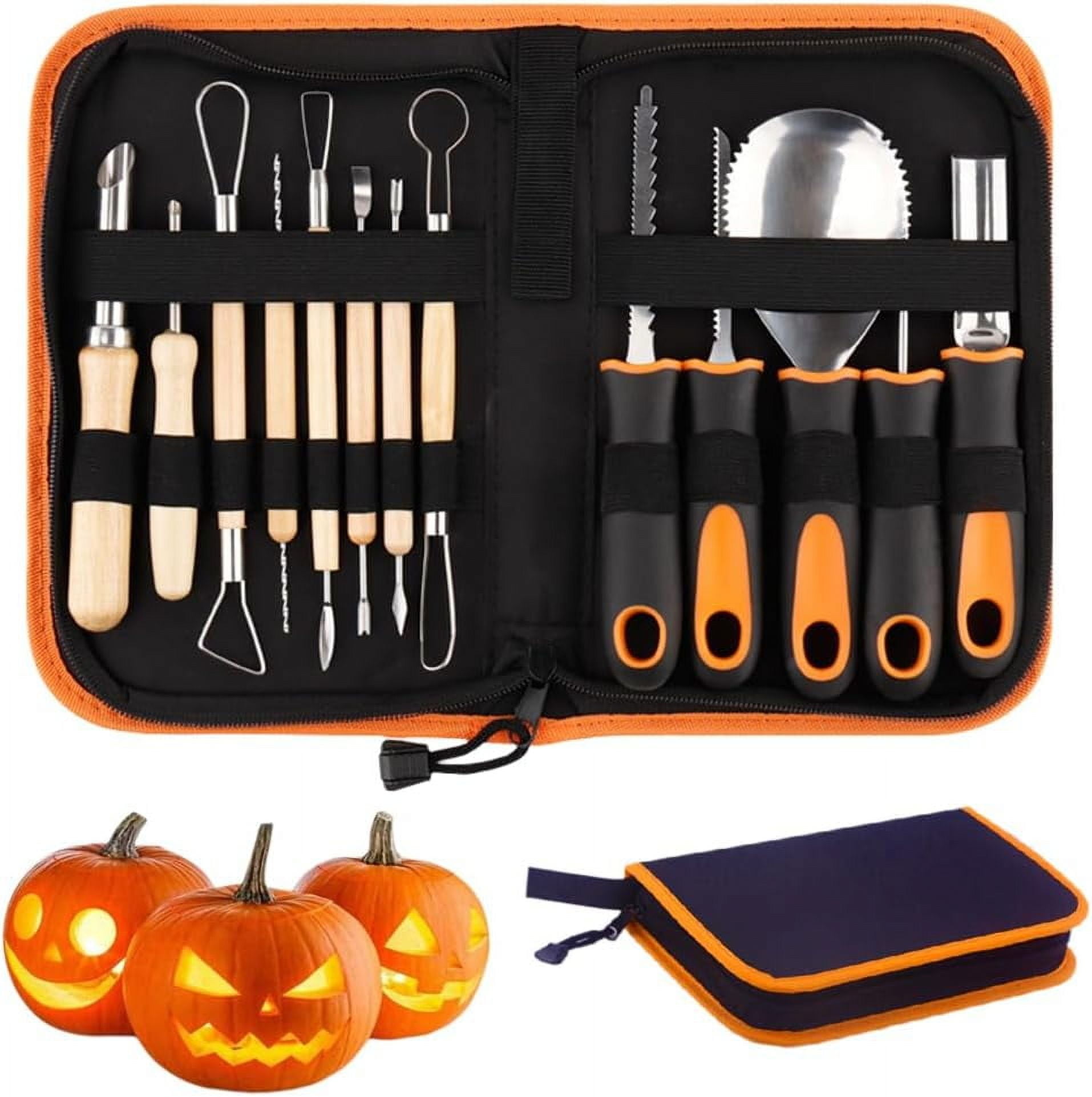 Pumpkin Carving Tools, Halloween Pumpkin Carving Kit Heavy Duty ...
