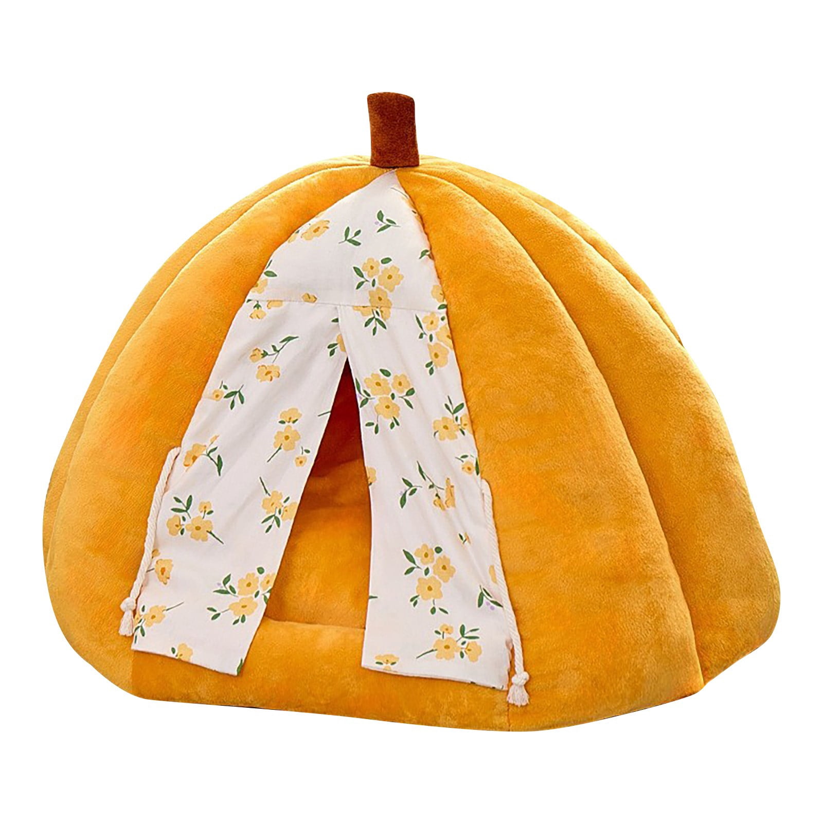 Pumpkin Cat House Cute Pumpkin Shape Cat Cave Cozy Washable Pumpkin ...