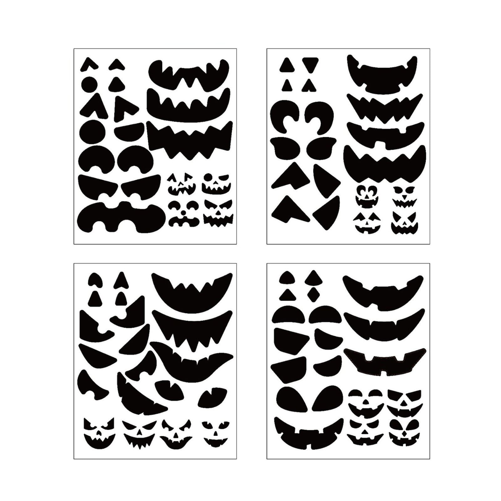 Pumpkin Decorating Stickers Halloween Jack O Face Stickers For Craft ...