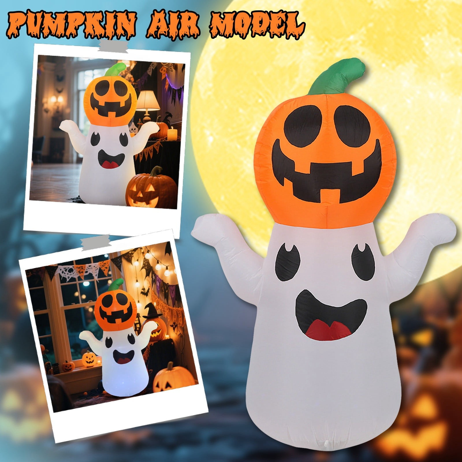 Pumpkin Decorations Halloween 15000 Million Ghost Pumpkin Air Model (Us ...