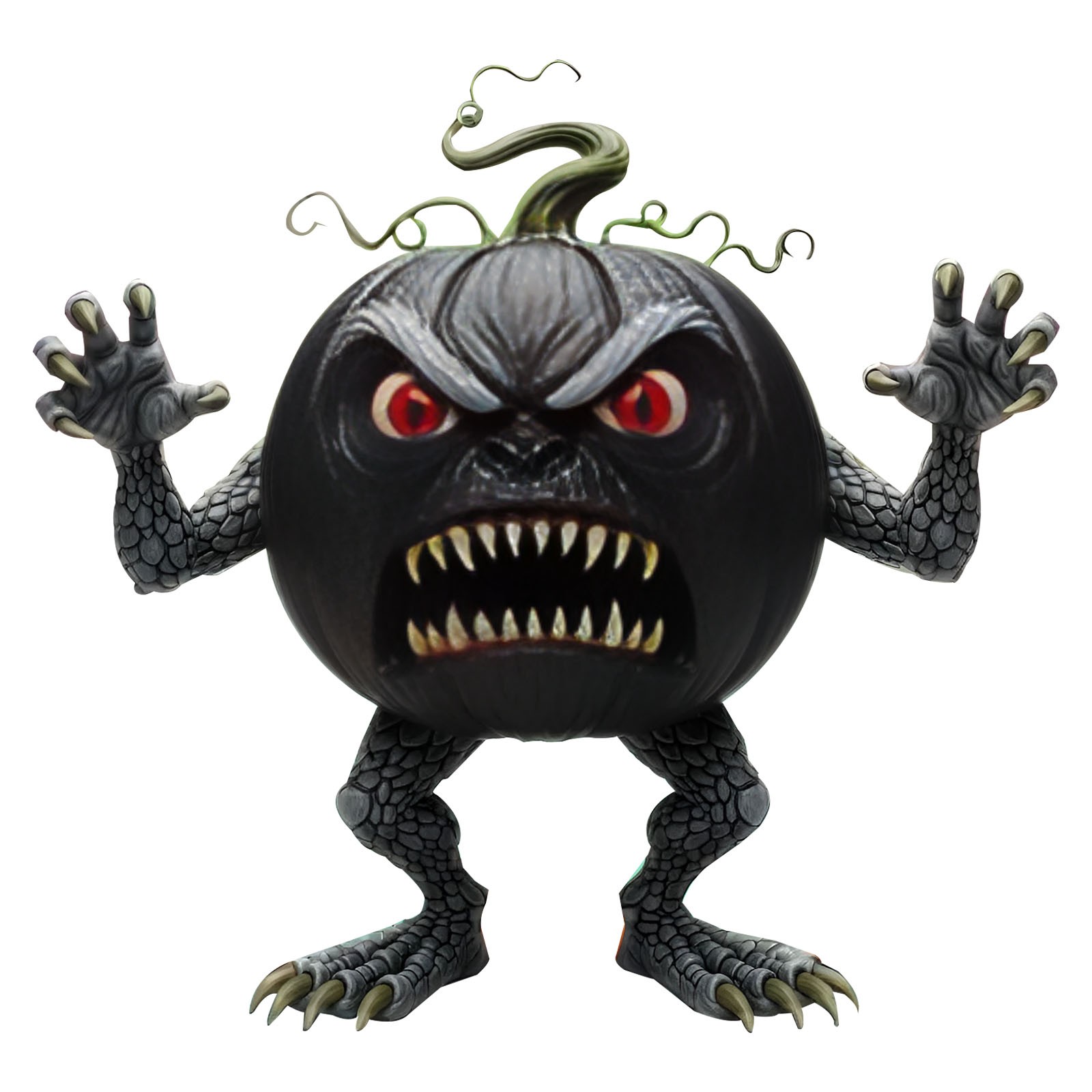 Pumpkin Demon Figurines,Mutant Pumpkin Figurine Halloween Conversation ...