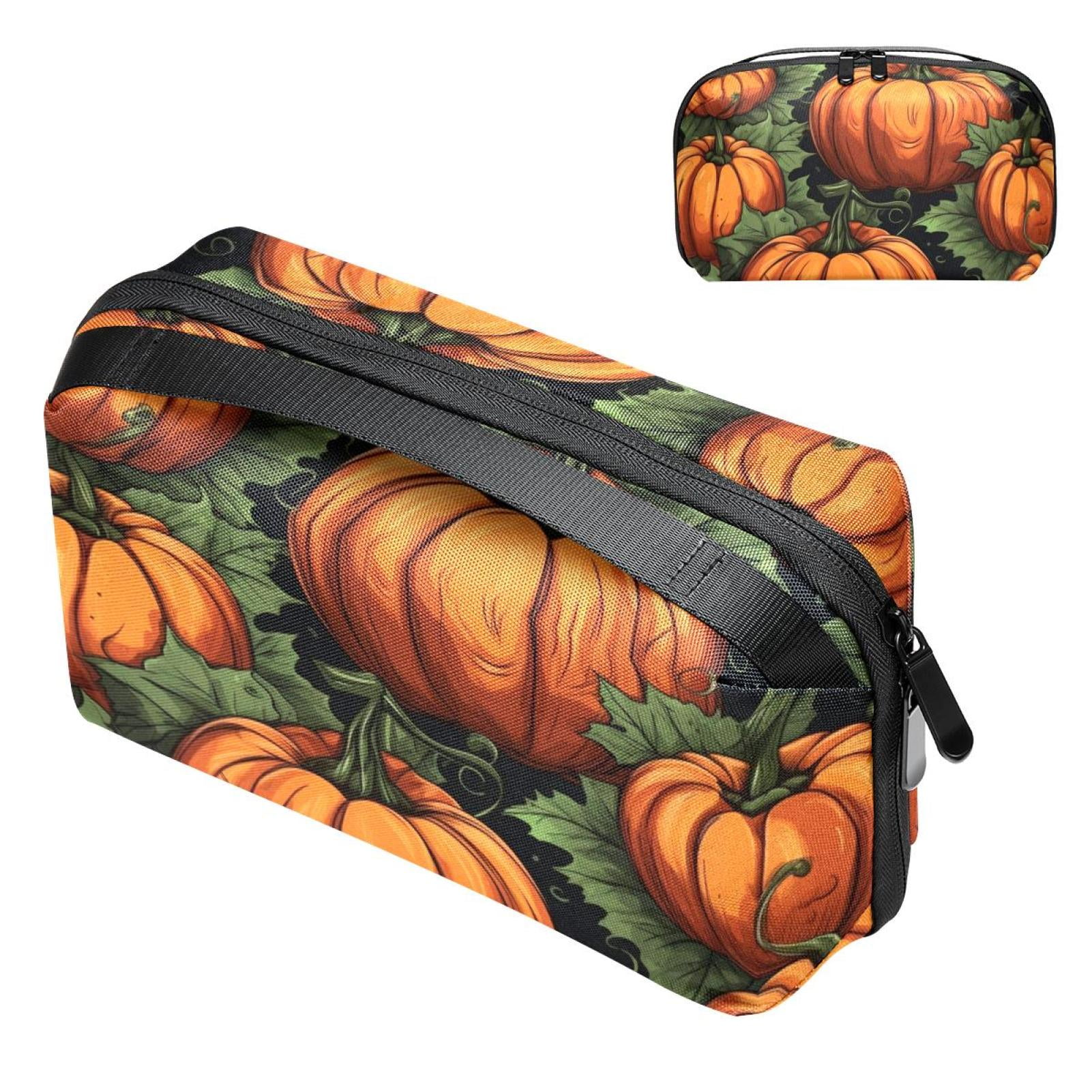 Pumpkin Digital Organizer Bag with Waterproof Oxford Cloth, 5.9x9.44x3 ...
