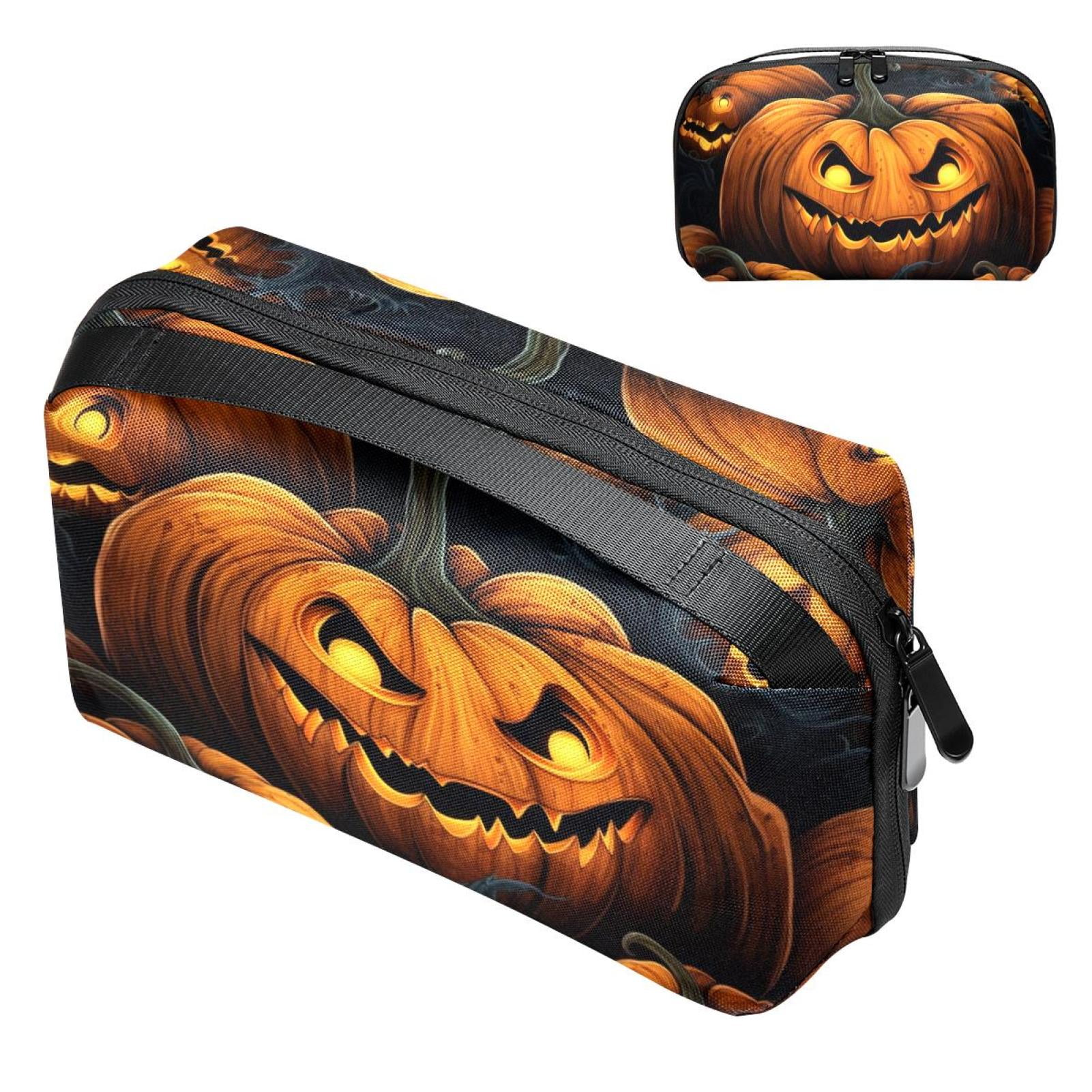 Pumpkin Digital Organizer Bag with Waterproof Oxford Cloth, 5.9x9.44x3 ...