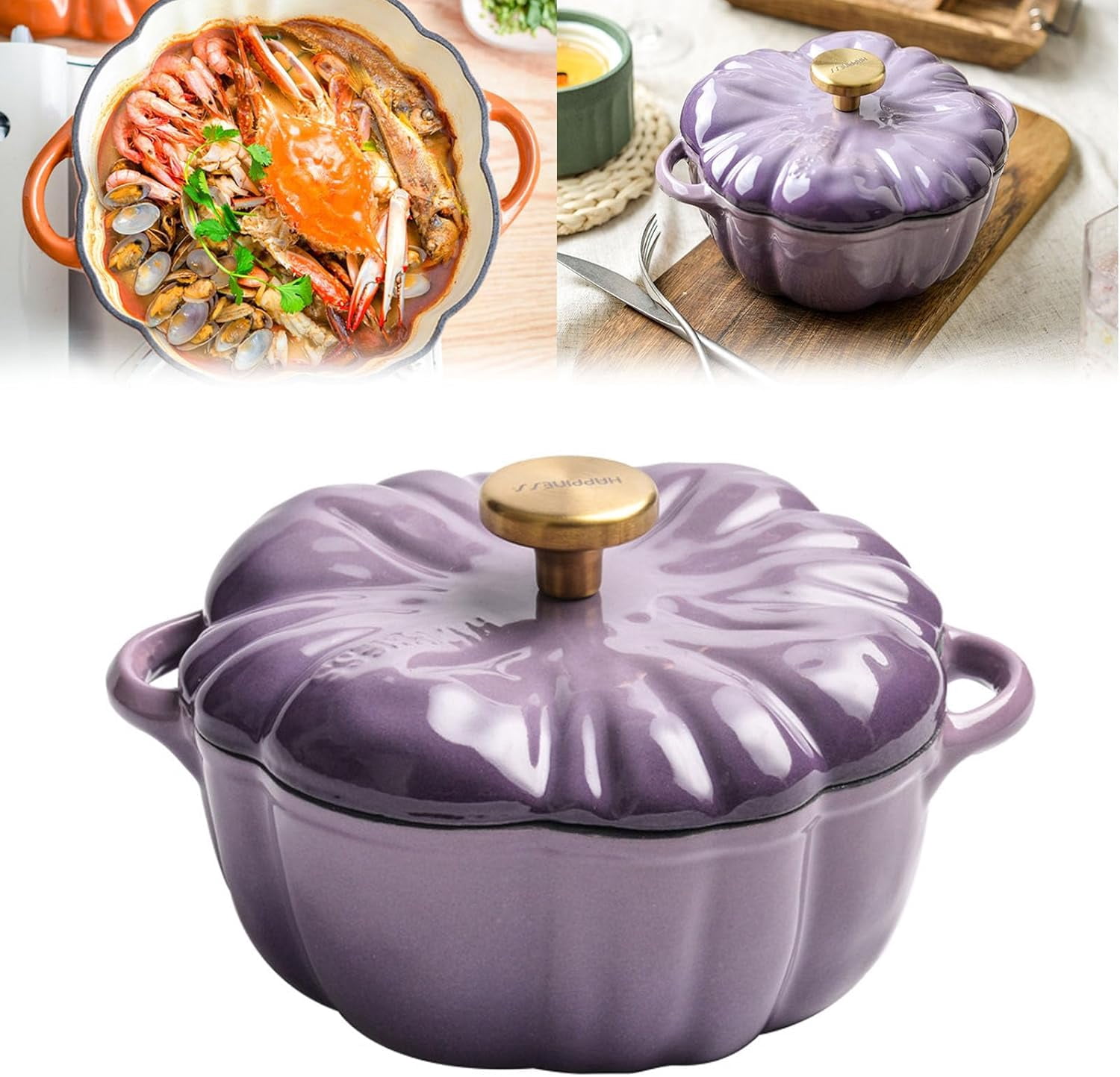 Pumpkin Dutch Oven, Pumpkin Pot, Pumpkins Dutch Oven Pot with Lid ...