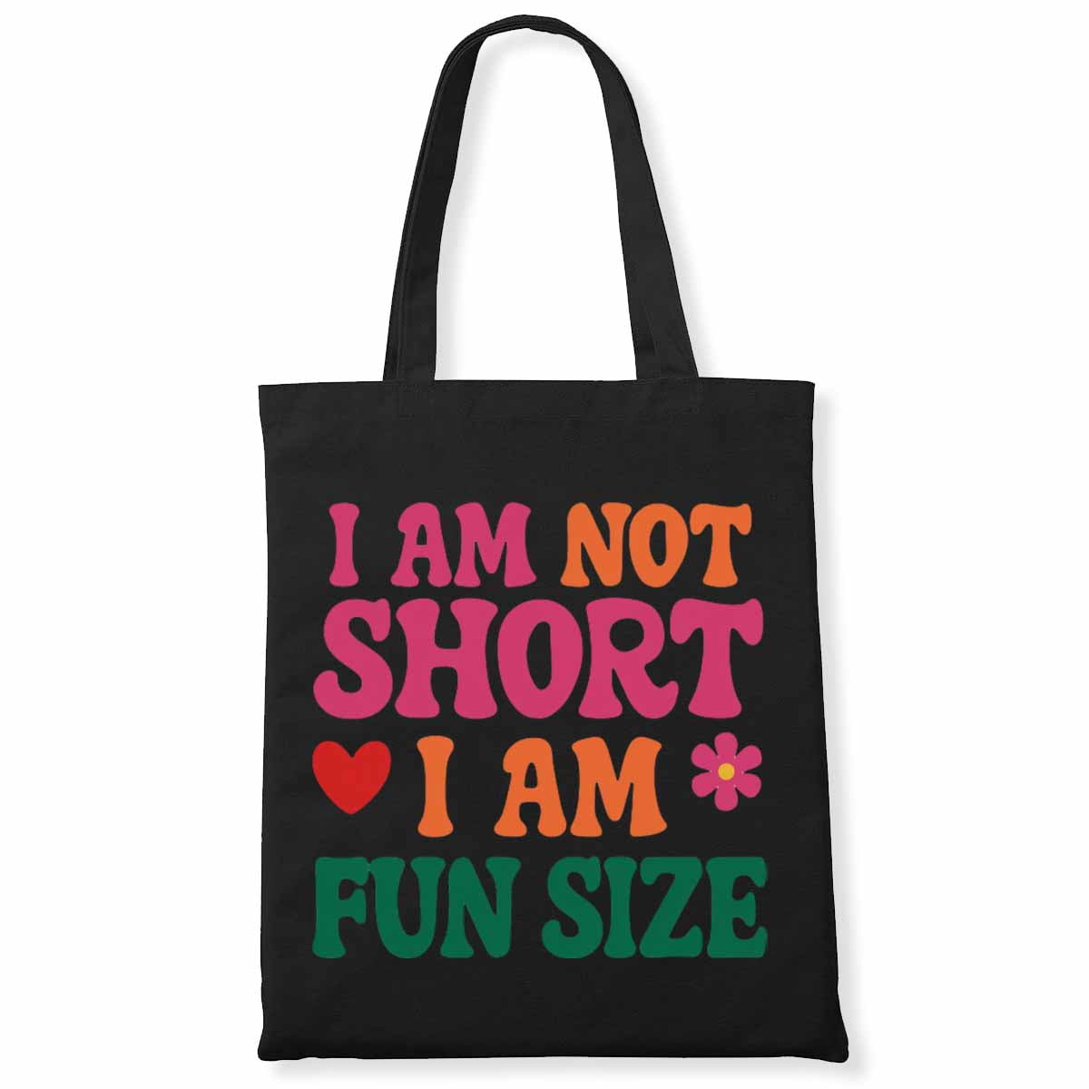 Pumpkin Face I am not short I am fun size Women Canvas Bag 1Pc ...