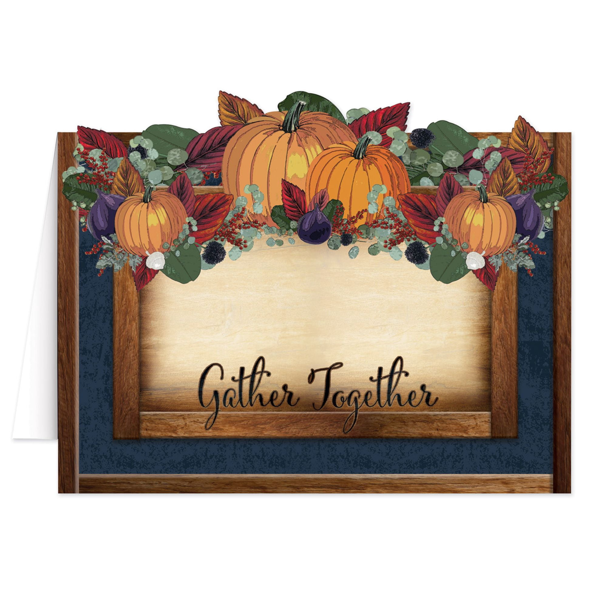 Pack of 8 Fall Harvest Gather Together Table Place Cards 4.25" x 3 ...