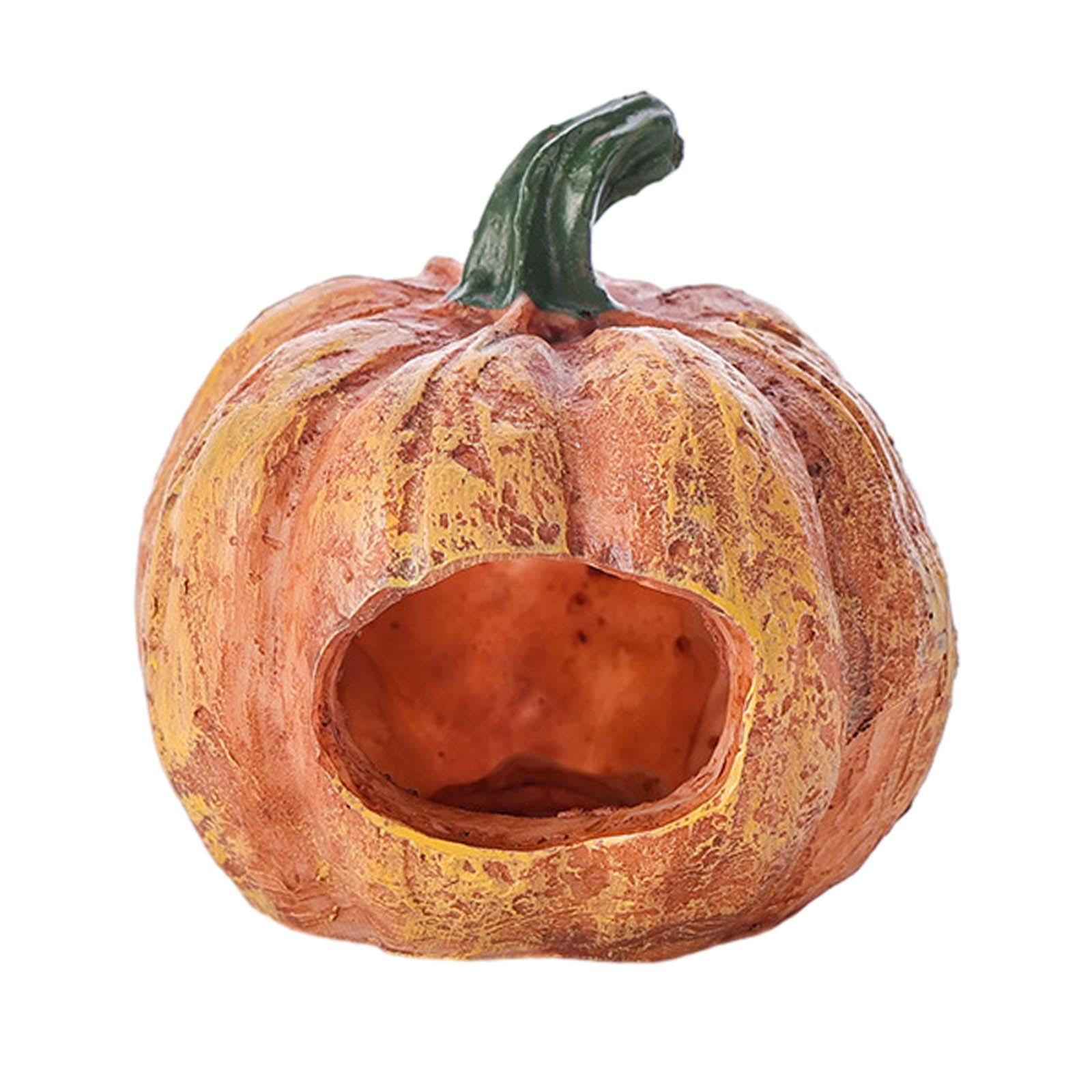 Pumpkin Fish Tank Decor Landscaping Cute Simulation Pumpkin Shelter ...