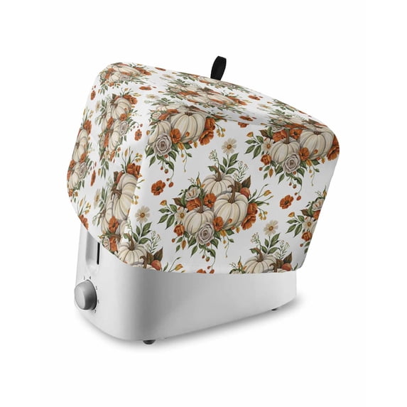 Pumpkin Floral Toaster Cover 4 Slice, Large Kitchen Appliance Covers ...