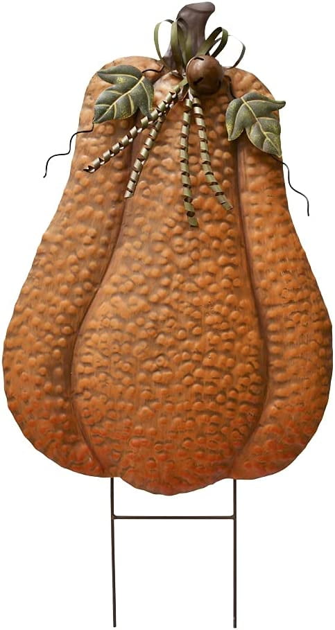 Pumpkin Garden Stake Metal Pumpkin Yard Sign Fall Decor, Decorative ...